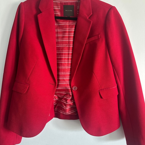 The Limited | Jackets & Coats | The Limited Red Tailored Blazer With ...
